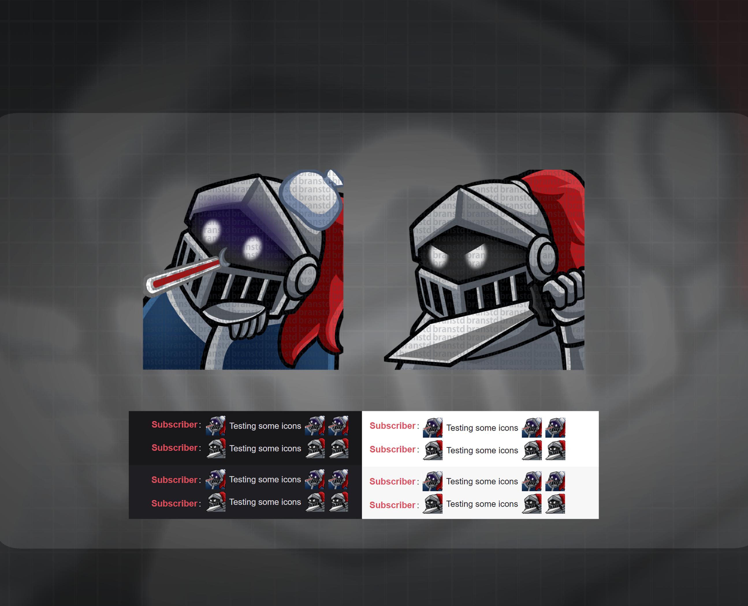 Knight Twitch Emotes: Crusader Warrior Set (digital Download) - Etsy