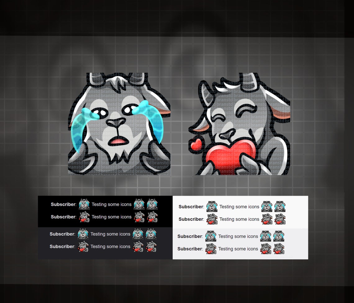 Buy 6x Goat Emotes Goat Emotes Twitch Emotes Online in India - Etsy
