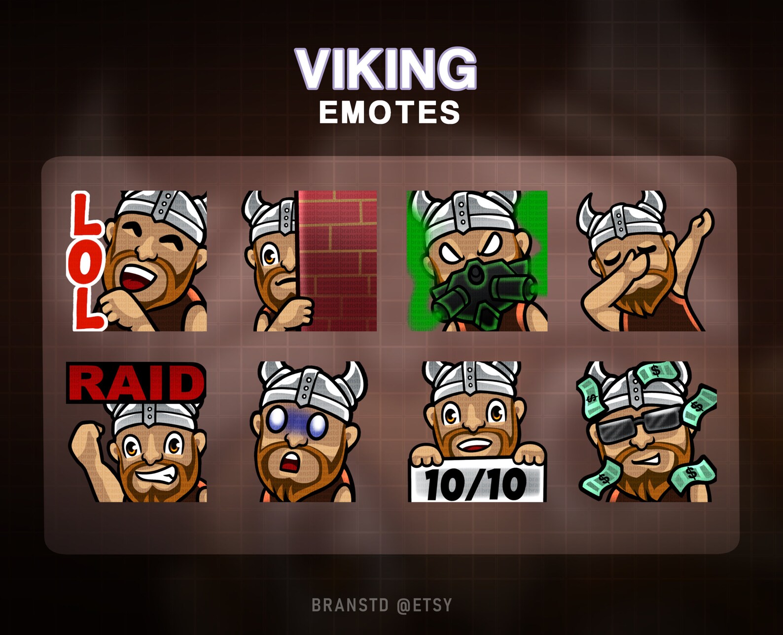 8x Viking Twitch Emotes Viking Twitch Emotes Warrior Twitch Emotes ...