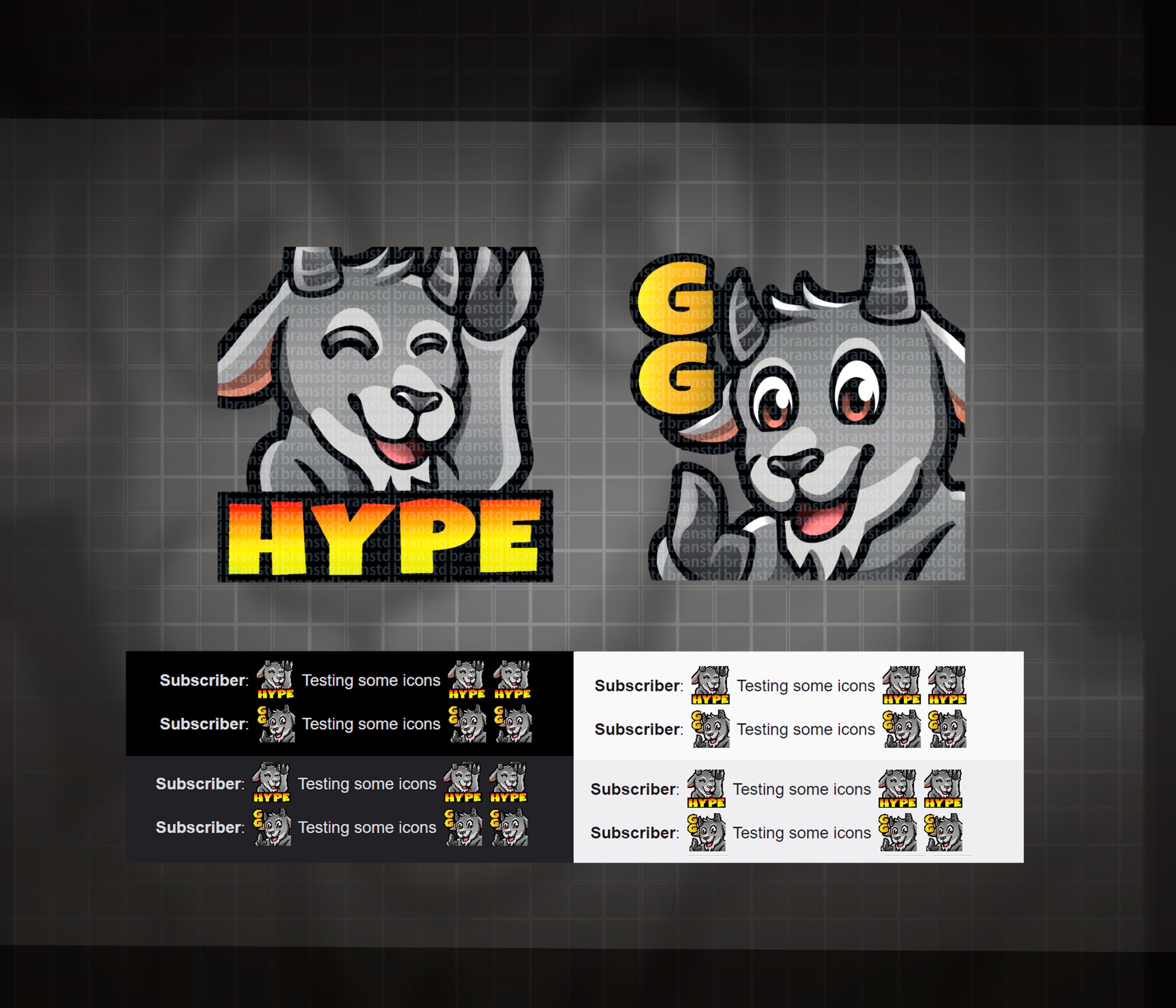 6x Goat Emotes Goat Emotes Twitch Emotes - Etsy
