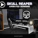 4x ANIMATED Stream Screens Skull Reaper Horror Darkness - Etsy