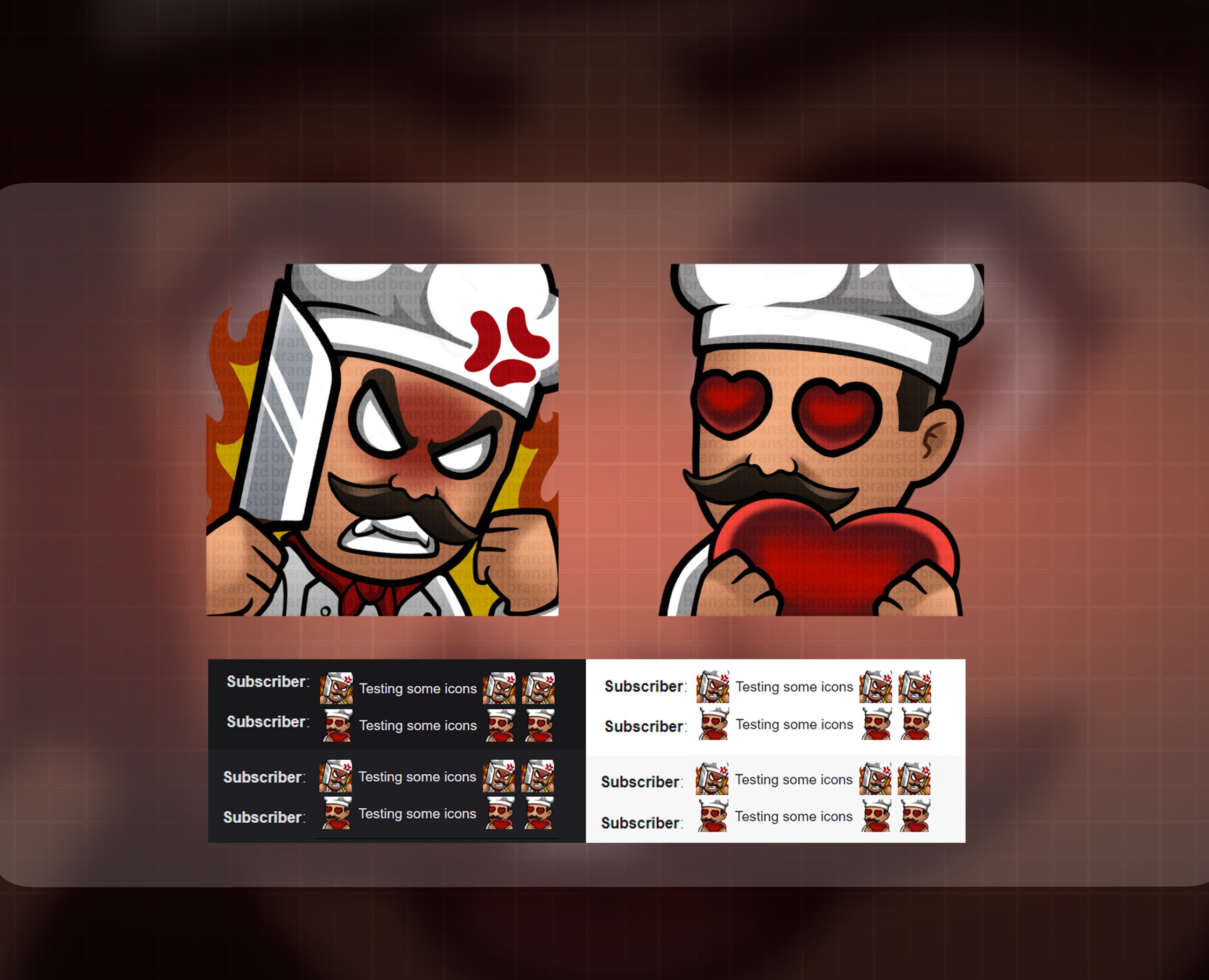 8 X Chef Twitch Emotes Cook Twitch Emotes - Etsy