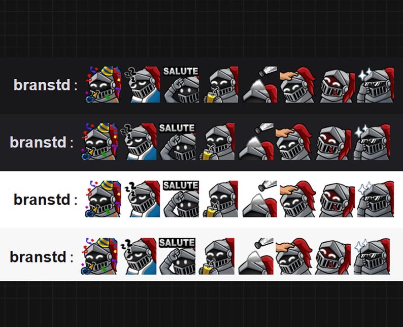 Twitch Emotes Mega Pack - Knight Emotes - Etsy
