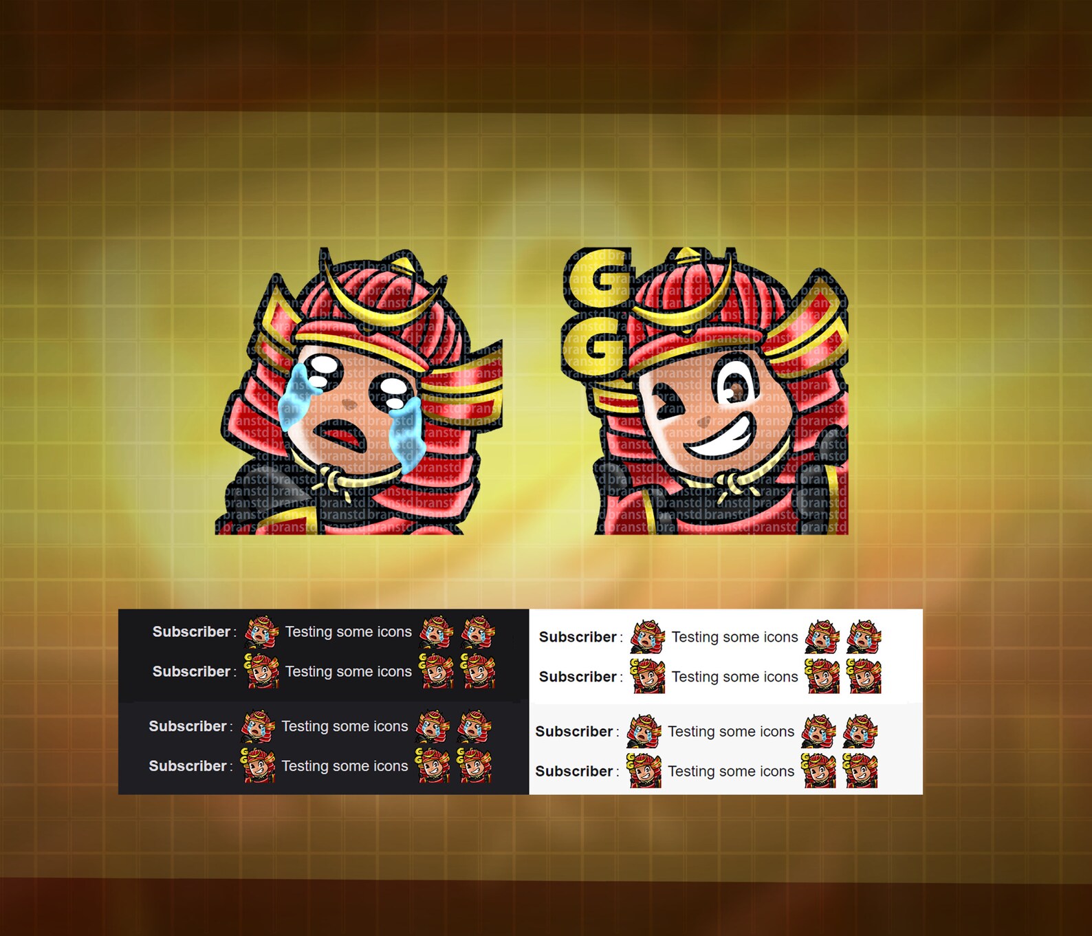 8x Samurai Twitch Emotes Samurai Twitch Emotes Warrior Twitch Emotes - Etsy
