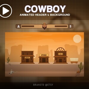 Cowboy Stream Pack - Stream Package - Western Screens - Wild West ...