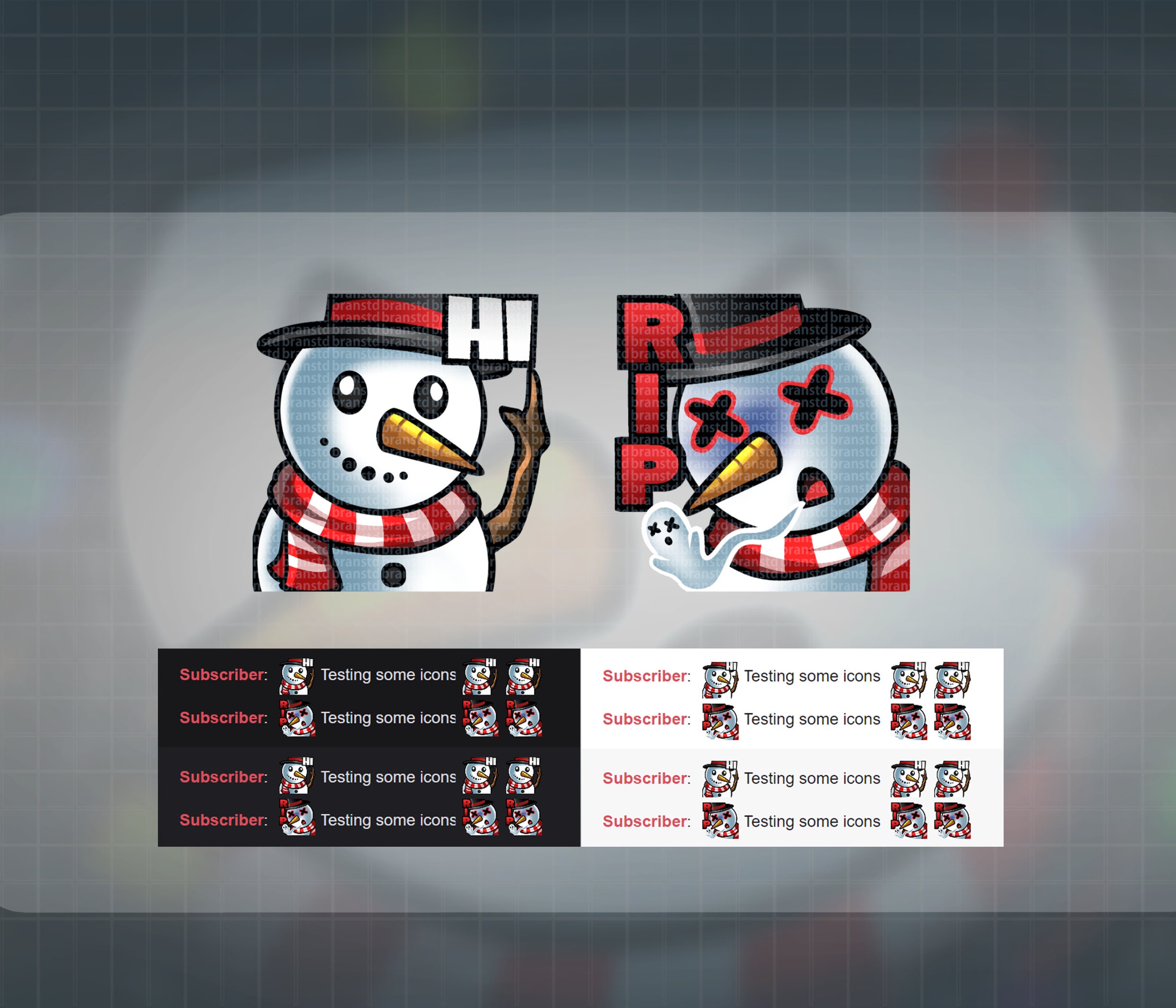 8x Snowman Twitch Emotes Snowman Twitch Emotes - Etsy