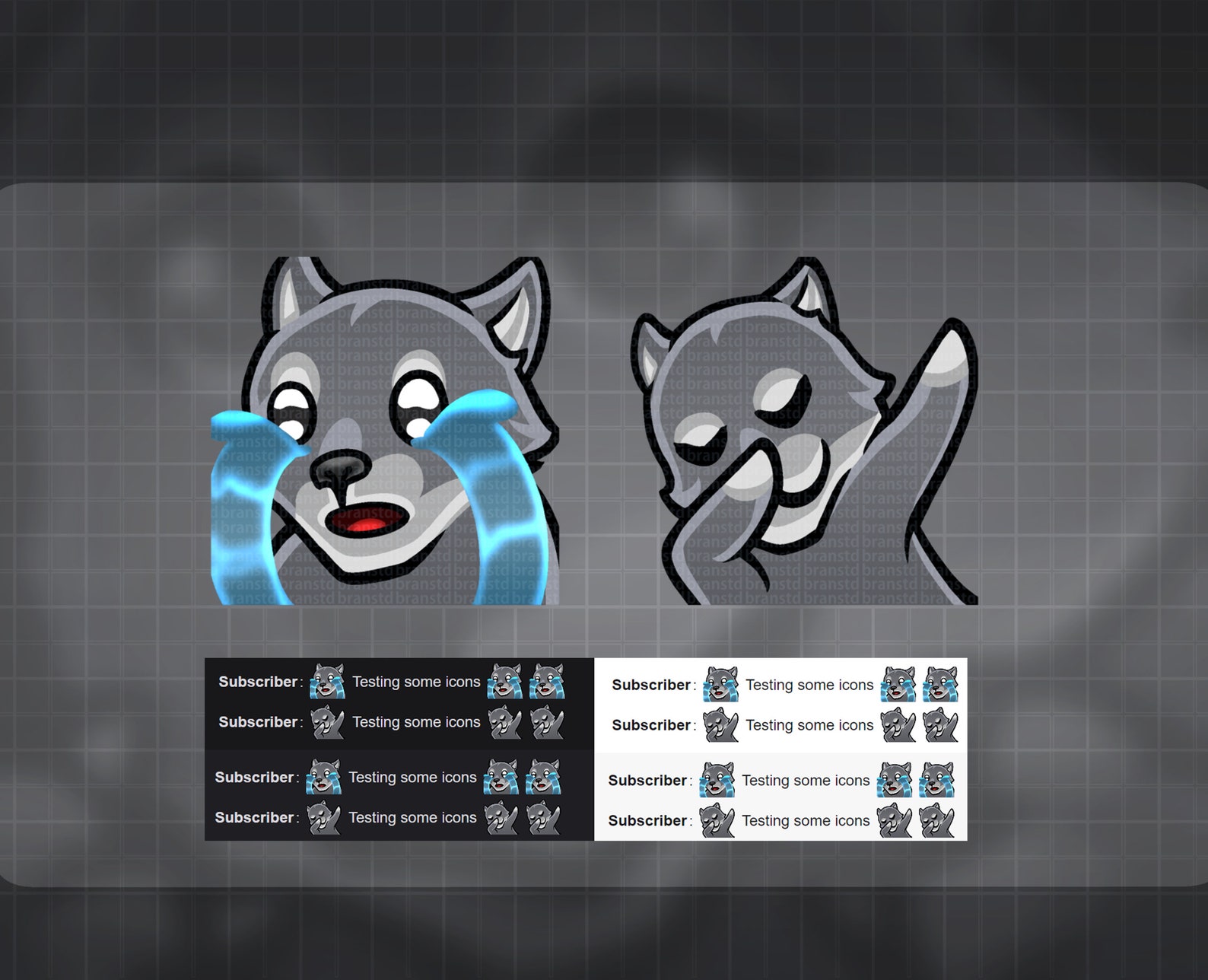8 X Wolf Twitch Emotes Wolf Twitch Emotes Wolf Twitch Emotes - Etsy