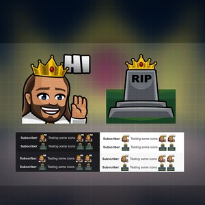 8x King Twitch Emotes - Lord Twitch Emotes - Crown Twitch Emotes - Etsy