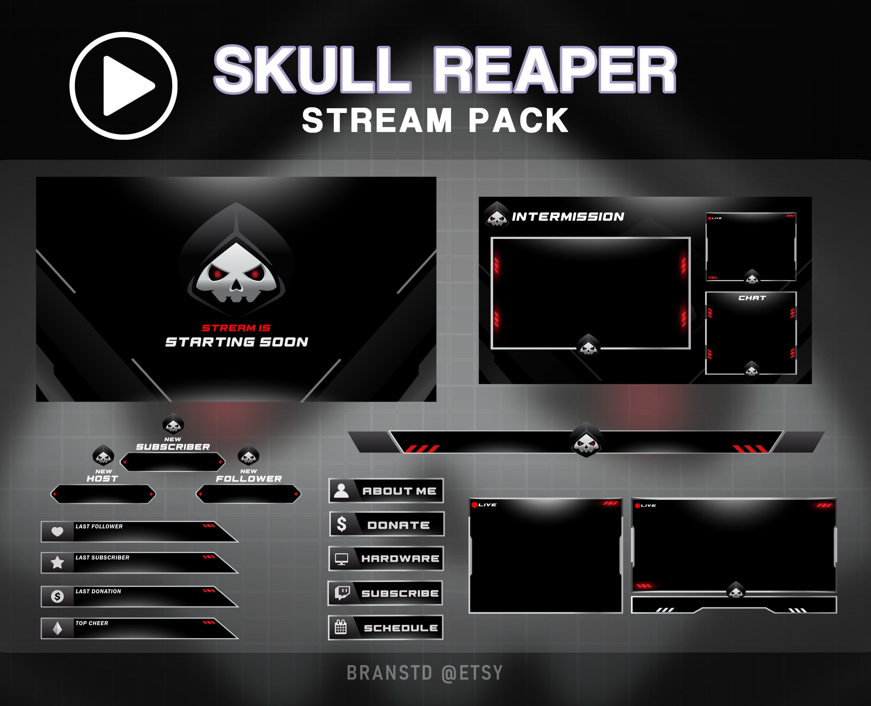 Skull Reaper Stream Pack - Stream Package - Skull Reaper Screens ...