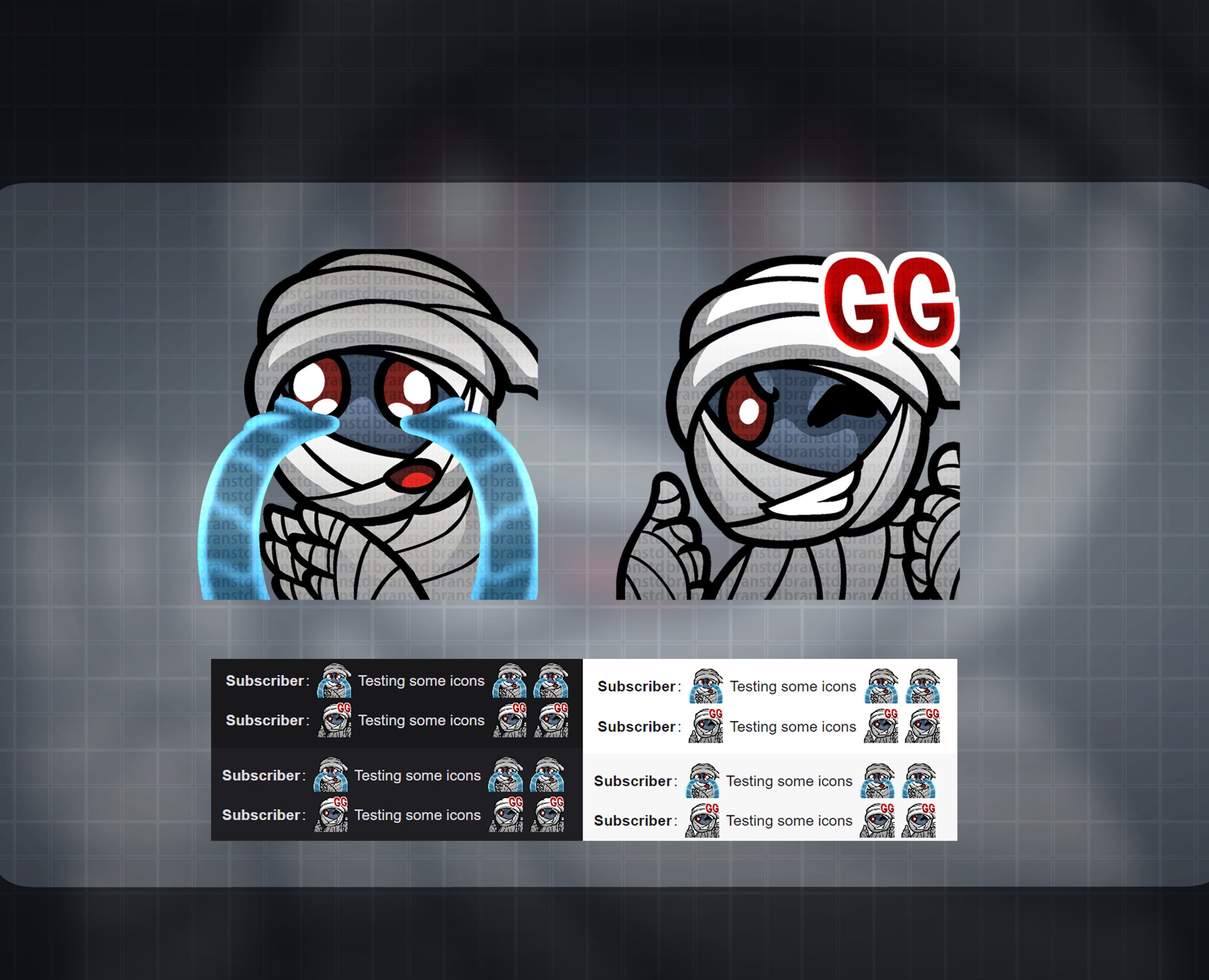 8 X Mummy Twitch Emotes Mummy Twitch Emotes - Etsy