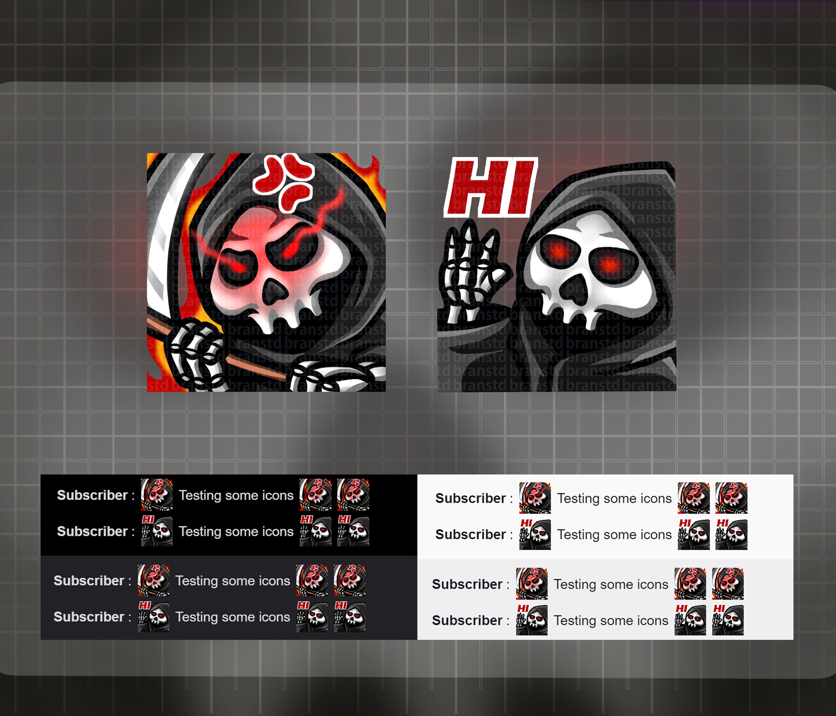 8 X Skull Reaper Twitch Emotes Reaper Twitch Emotes Skull - Etsy