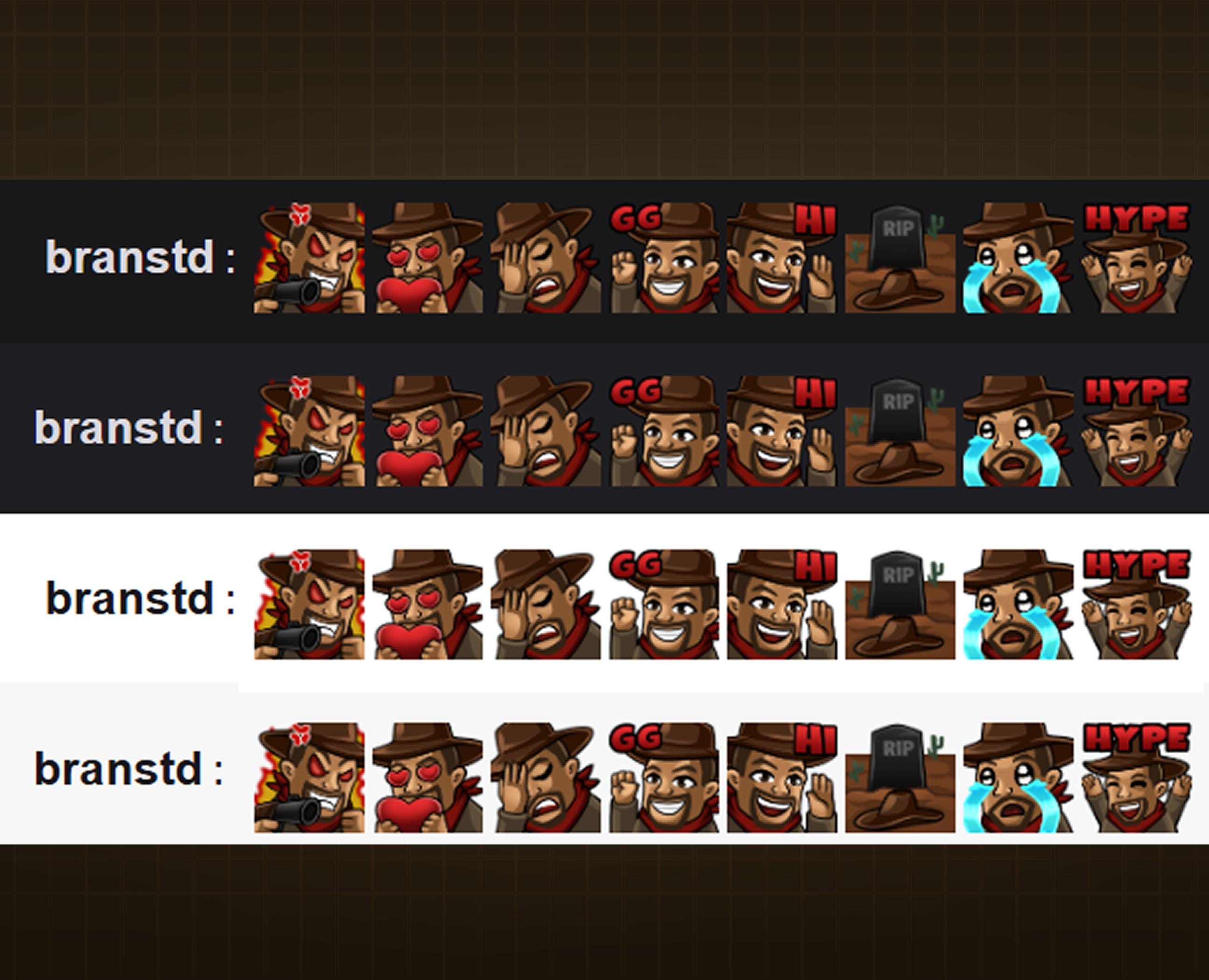 Twitch Emotes Mega Pack - Cowboy Emotes - Etsy