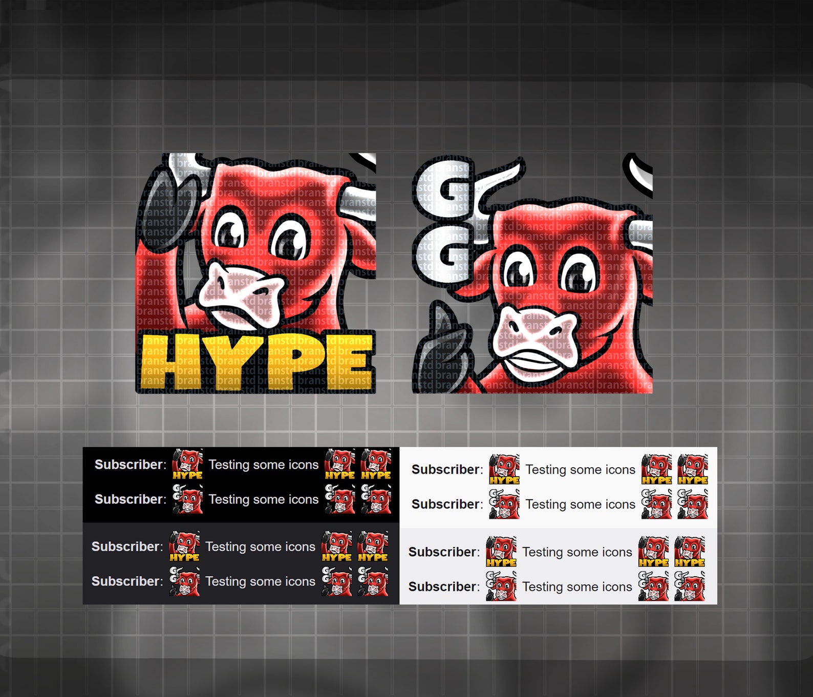 6x Bull Emotes Buffalo Emotes Twitch Emotes - Etsy