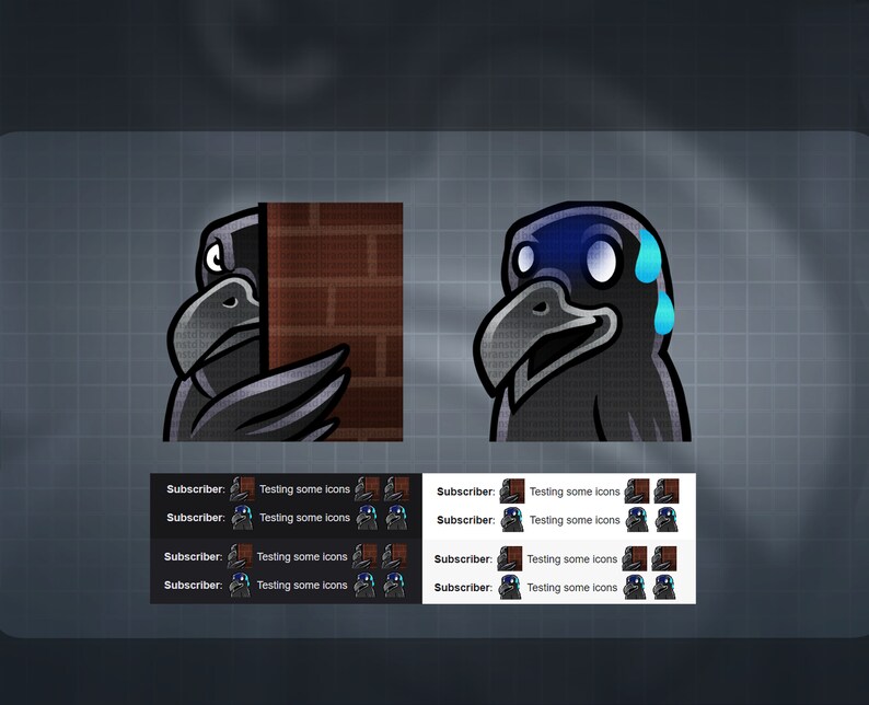 6x Raven Emotes - Raven Emotes - Twitch Emotes - Etsy