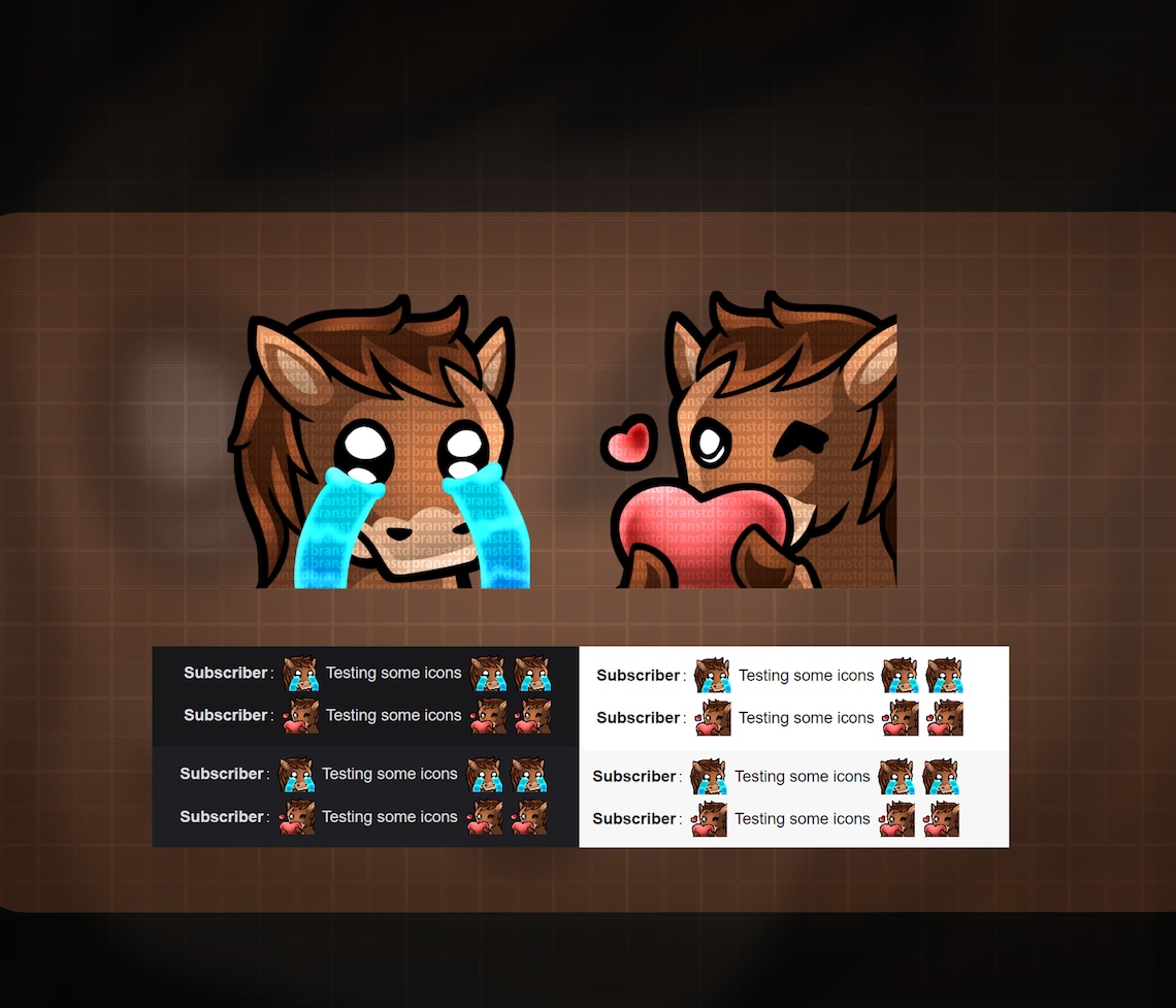 6x Horse Emotes - Horse Twitch Emotes - Twitch Emotes - Etsy
