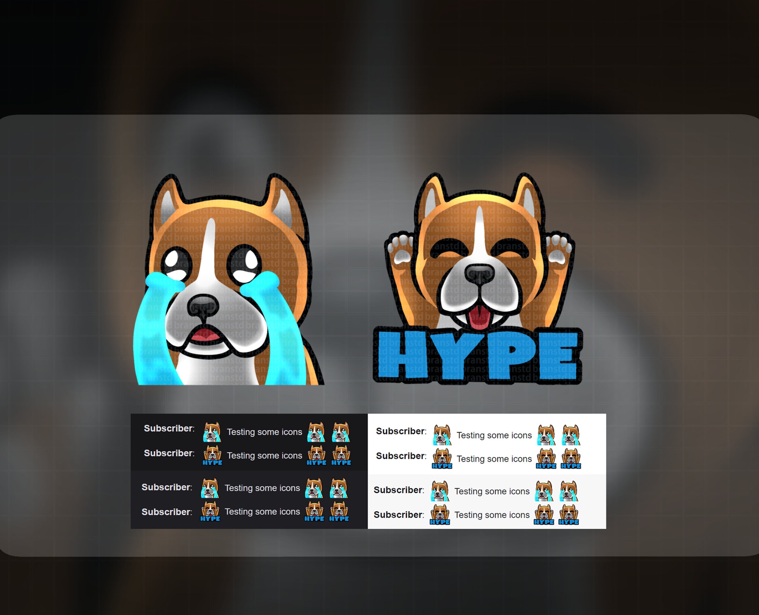 8 X Dog Twitch Emotes Pitbull Twitch Emotes - Etsy