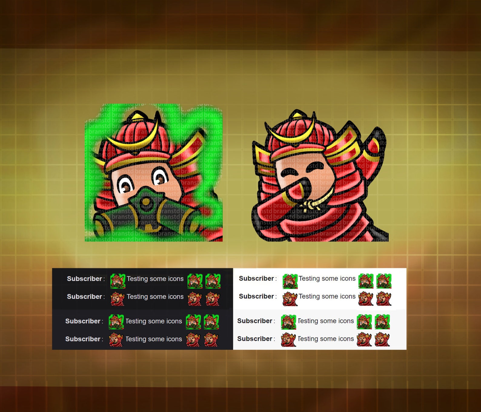 8x Samurai Twitch Emotes Samurai Twitch Emotes Warrior - Etsy