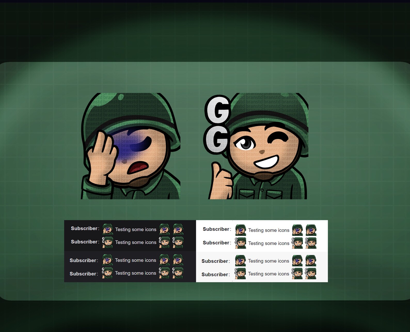 Soldier Twitch Emotes: Army Stream Emotes (digital Download) - Etsy