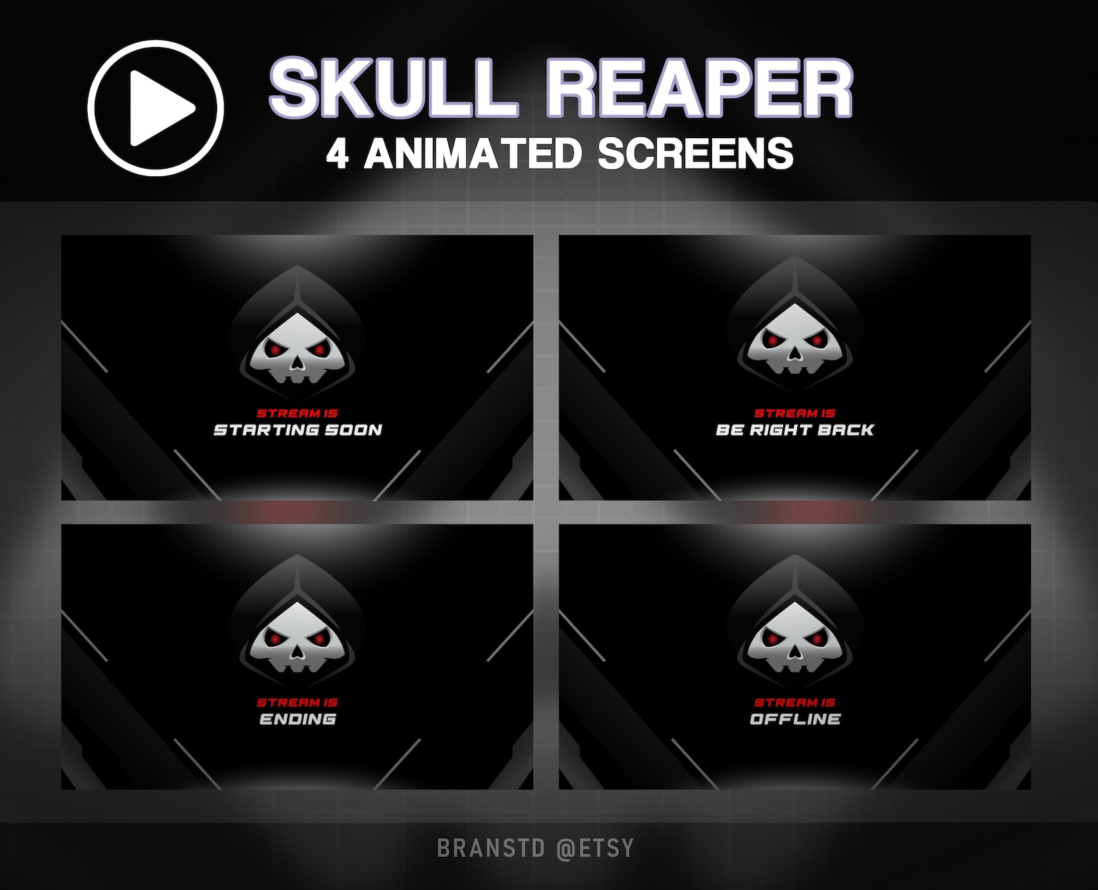 Skull Reaper Stream Pack - Stream Package - Skull Reaper Screens ...