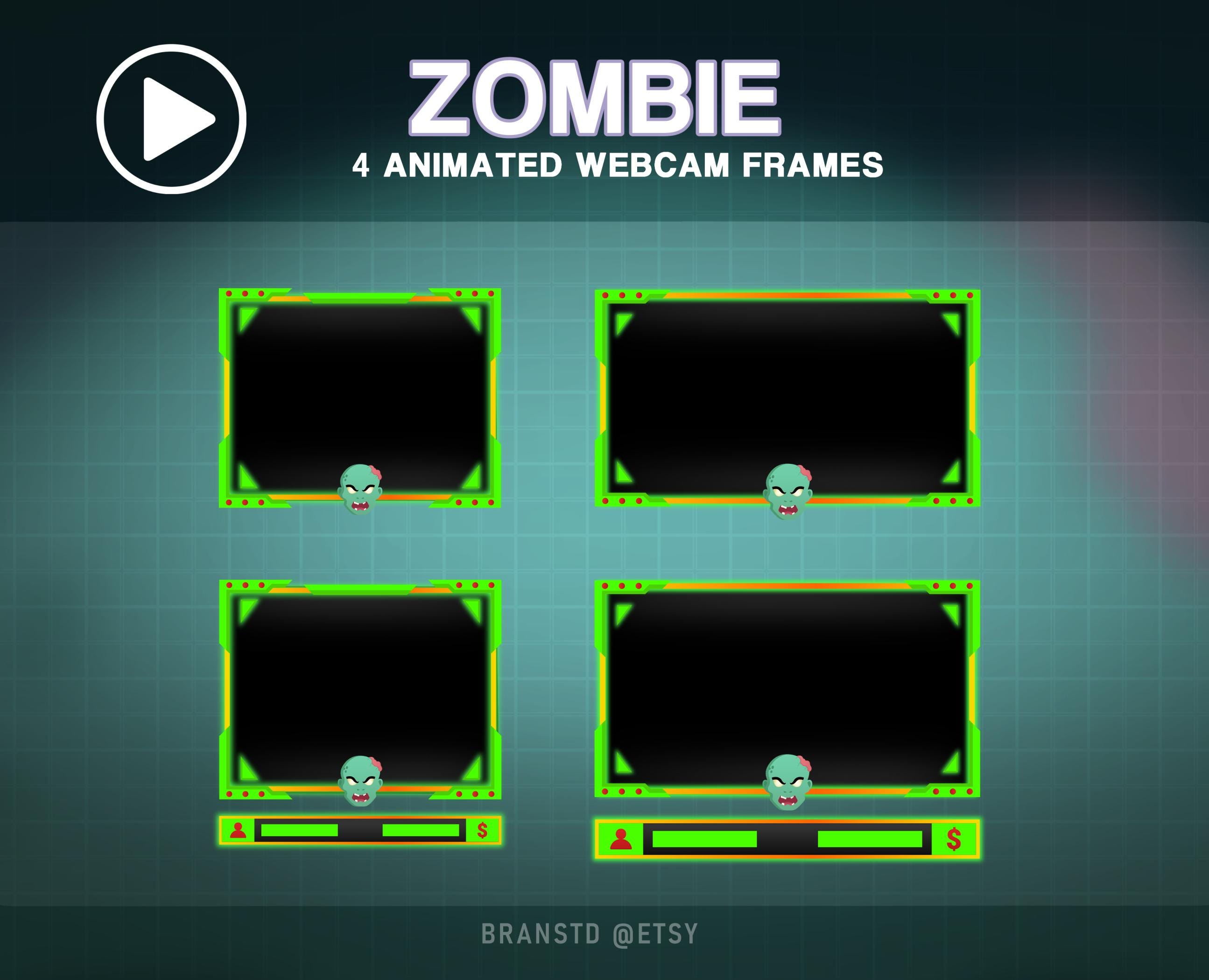 Zombie Stream Package: Animated Twitch Overlay Screens (digital ...
