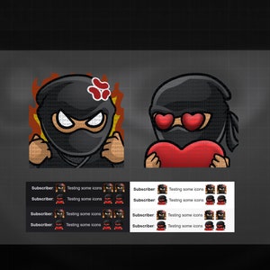 Ninja Twitch Emotes: Shinobi Stream Emotes (digital Download) - Etsy