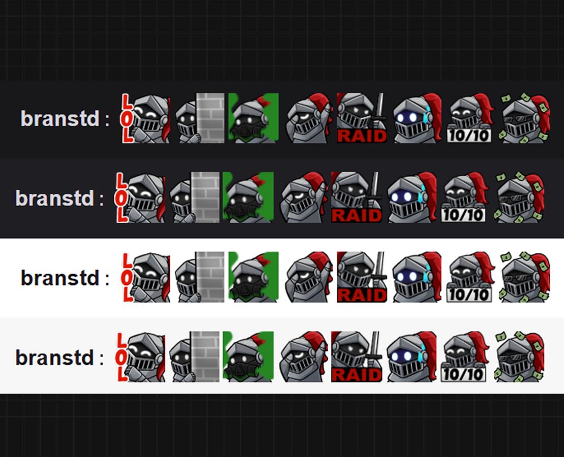 Twitch Emotes Mega Pack - Knight Emotes - Etsy