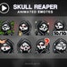 8X ANIMATED Skull Reaper Twitch Emotes - ANIMATED Twitch Emotes - Etsy