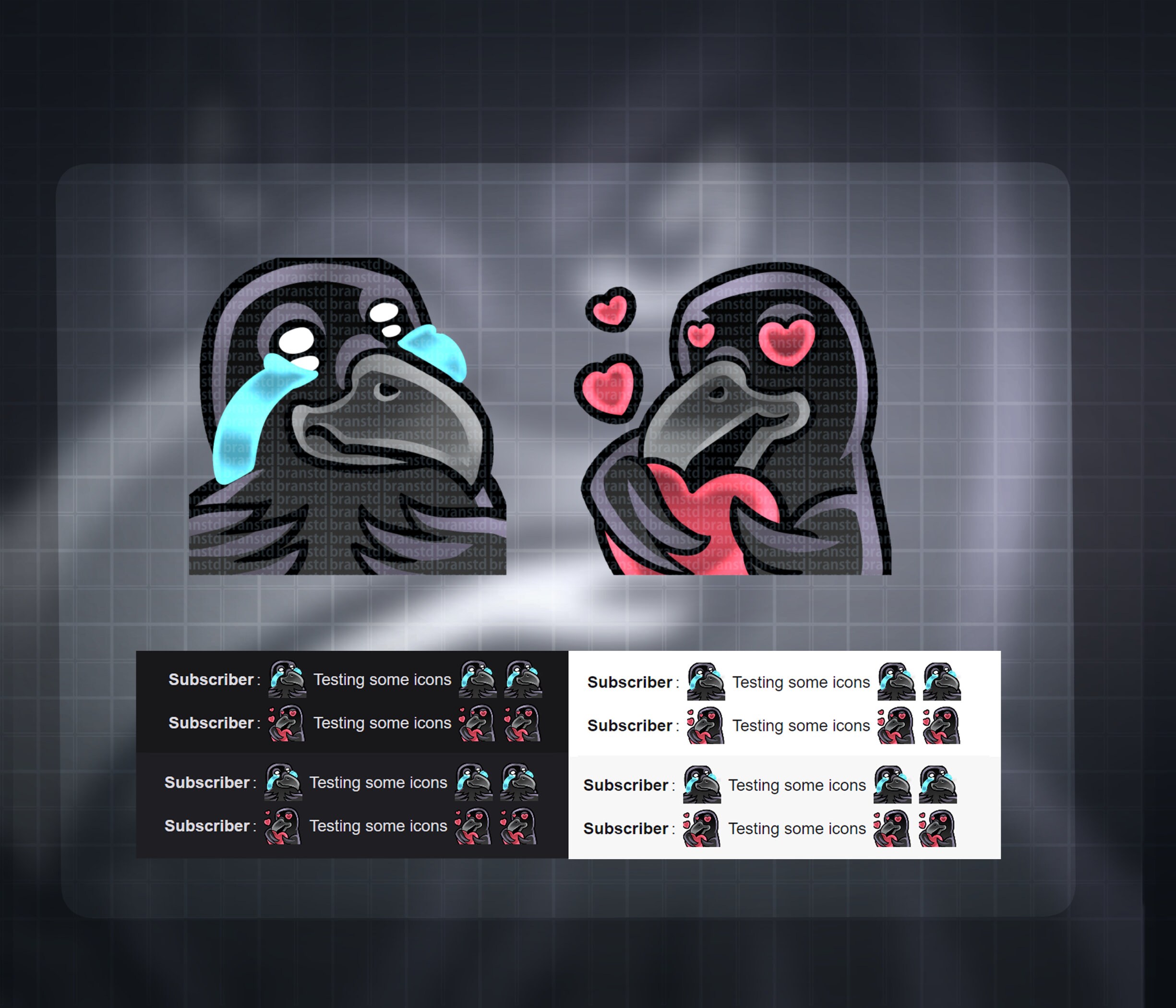 6x Raven Emotes Raven Emotes Twitch Emotes - Etsy