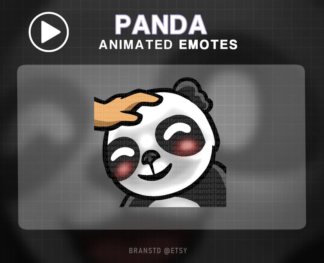 Pat Panda Animated Emote: Twitch, Discord, Youtube (digital Download ...