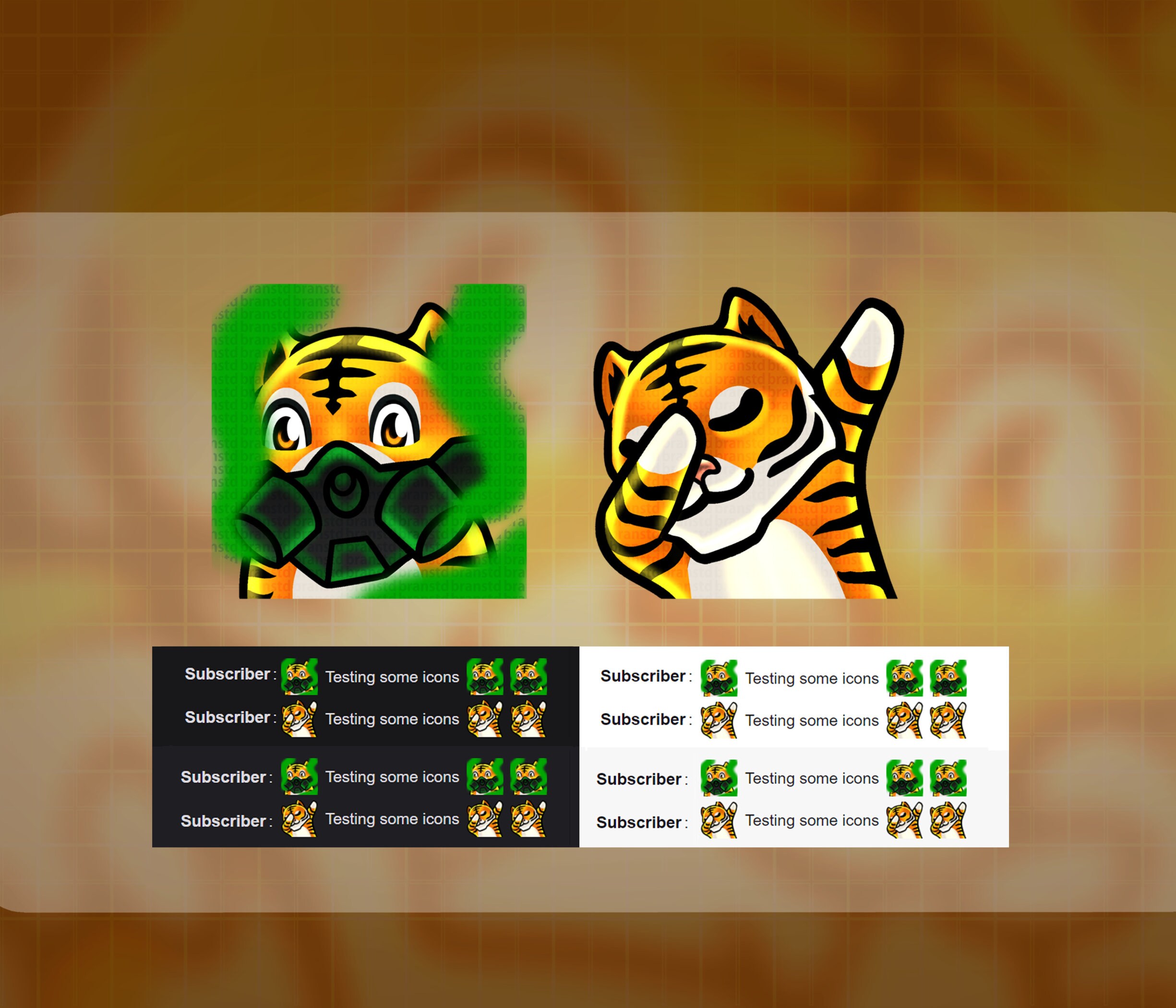 8x Tiger Twitch Emotes - Tiger Twitch Emotes - Tiger Twitch Emotes - Etsy