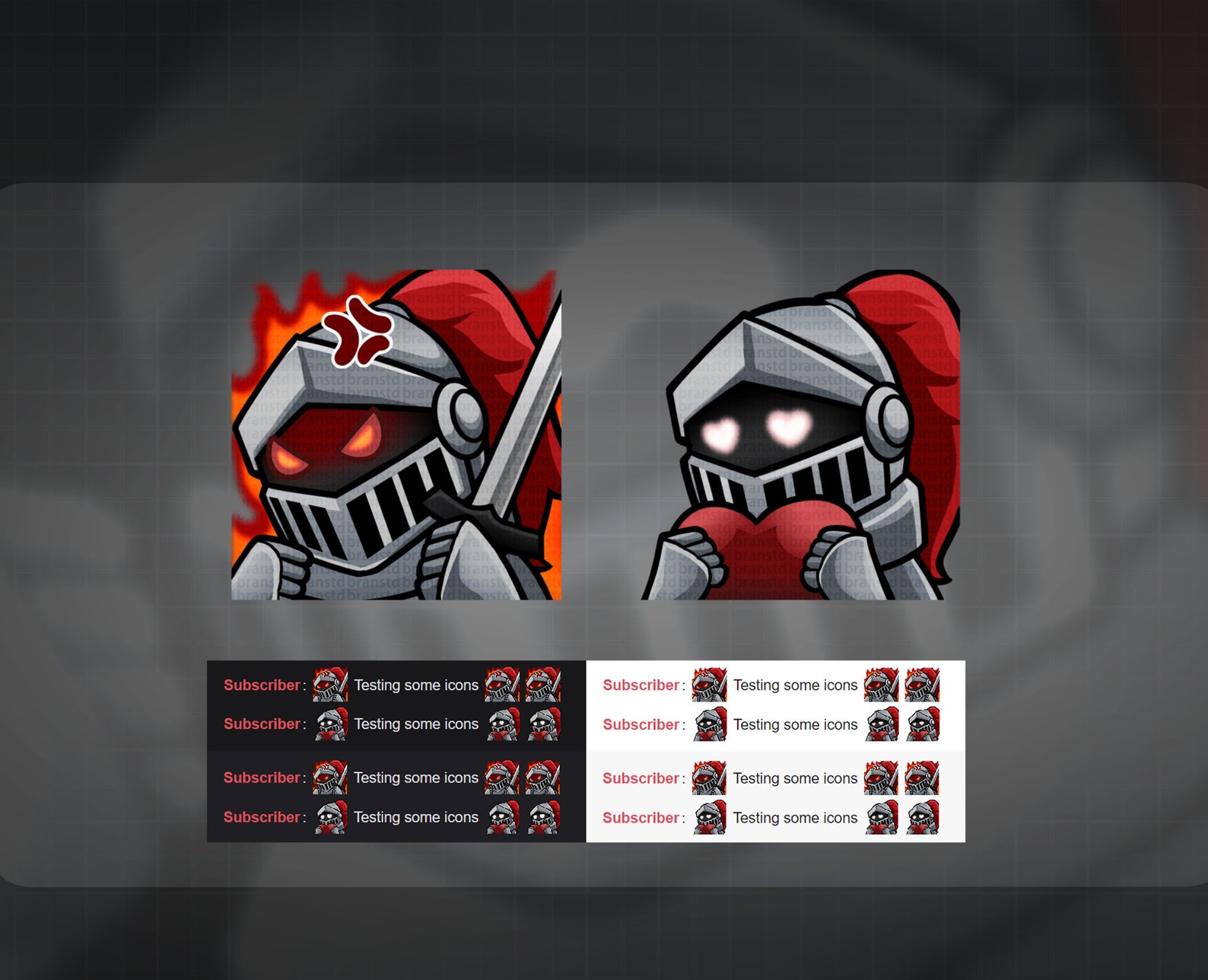8x Knight Twitch Emotes Crusader Twitch Emotes Warrior Twitch Emotes - Etsy