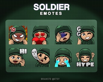 Chibi Army Girl Emote, Navy Emote, Marine Emote, Serve and Protect ...