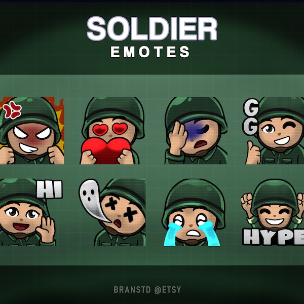 Twitch Emotes Animated Army - Etsy
