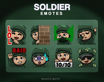 Chibi Army Girl Emote, Navy Emote, Marine Emote, Serve and Protect ...