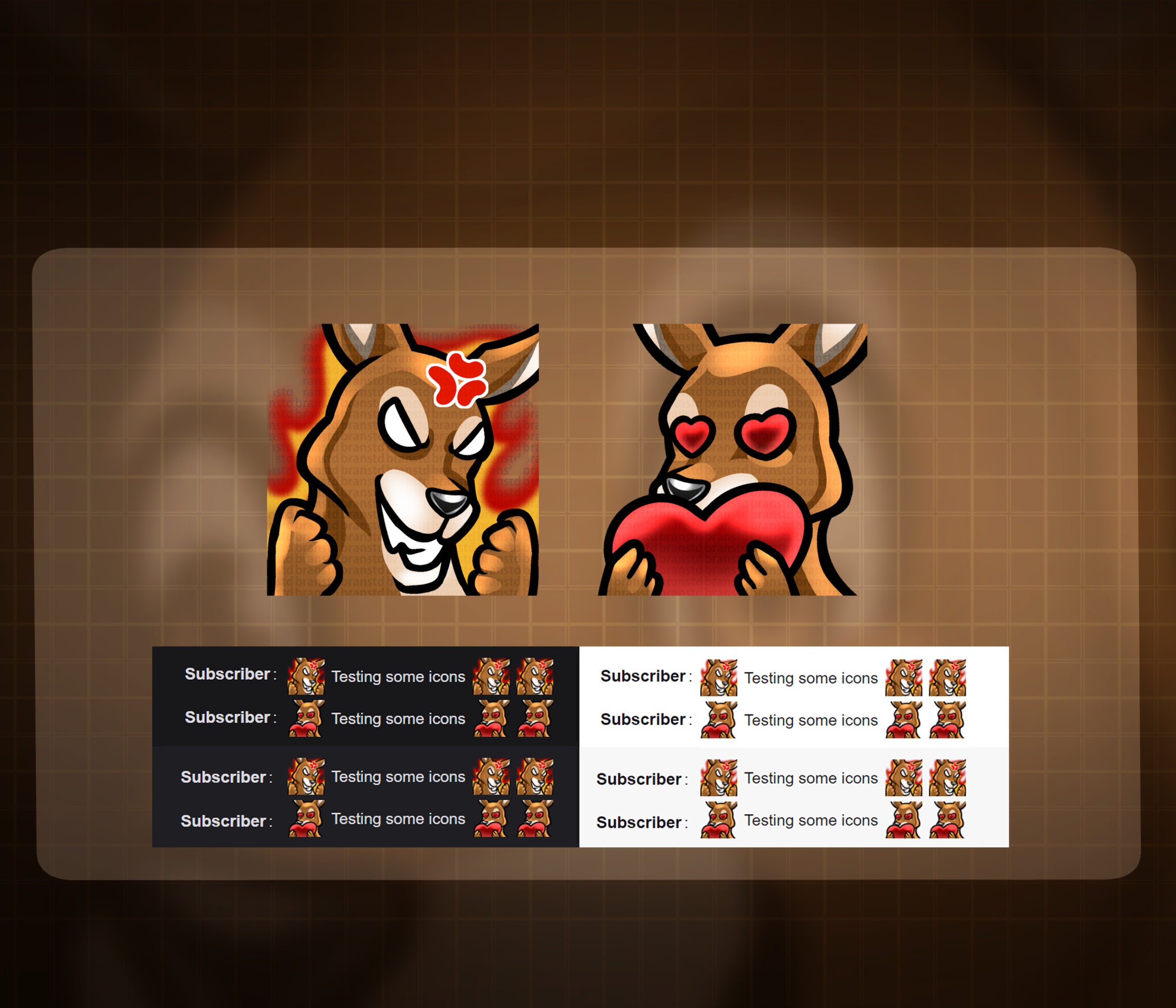 8 X Kangaroo Twitch Emotes Kangaroo Twitch Emotes Kangaroo - Etsy