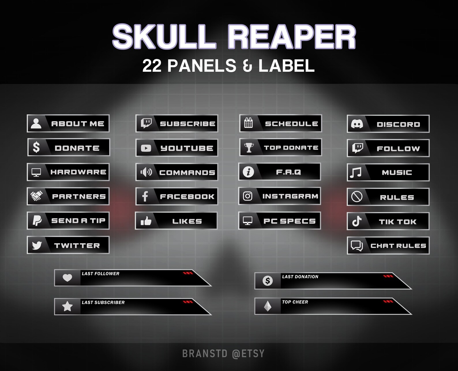Skull Reaper Stream Pack - Stream Package - Skull Reaper Screens ...