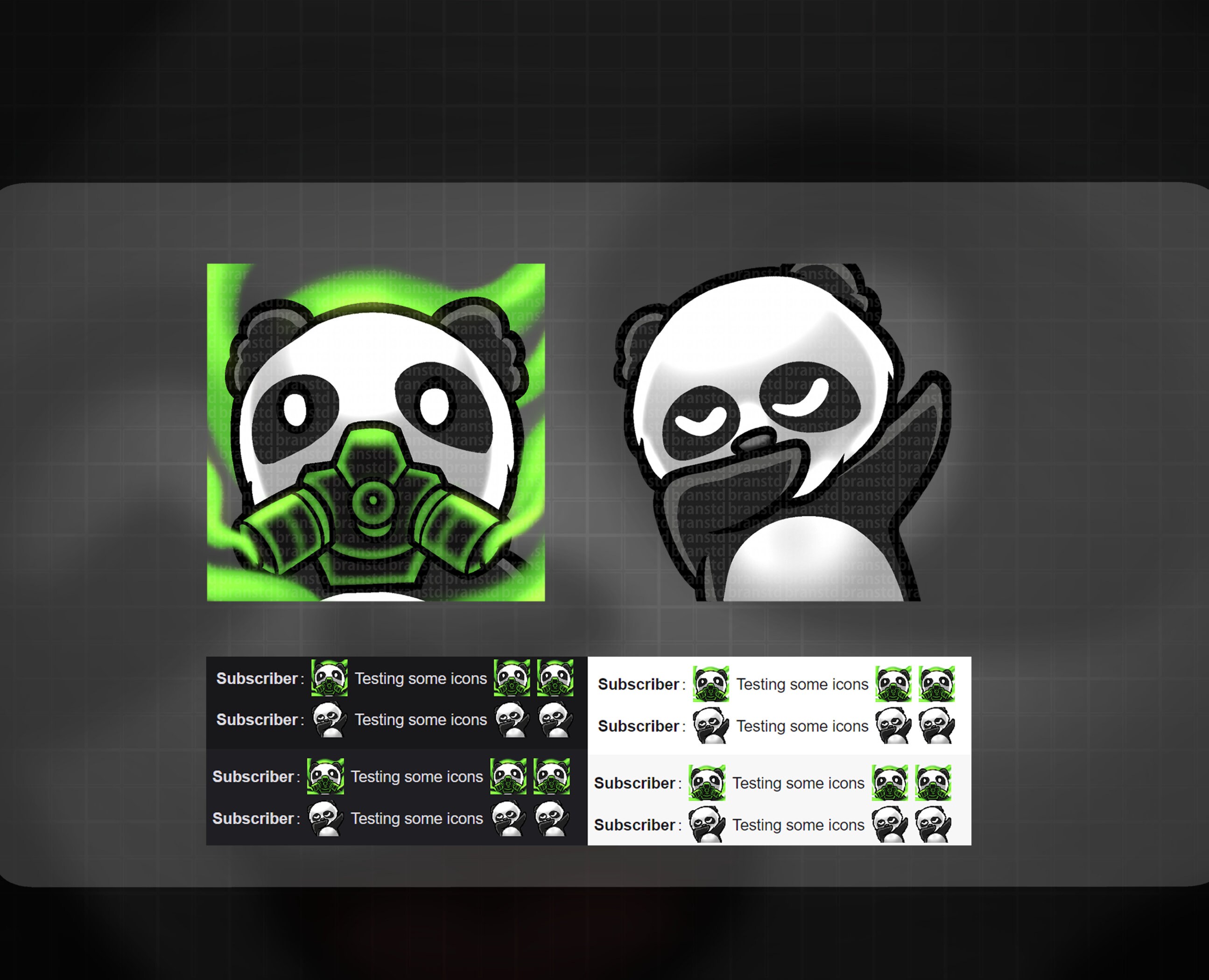 8 X Panda Twitch Emotes Panda Twitch Emotes - Etsy