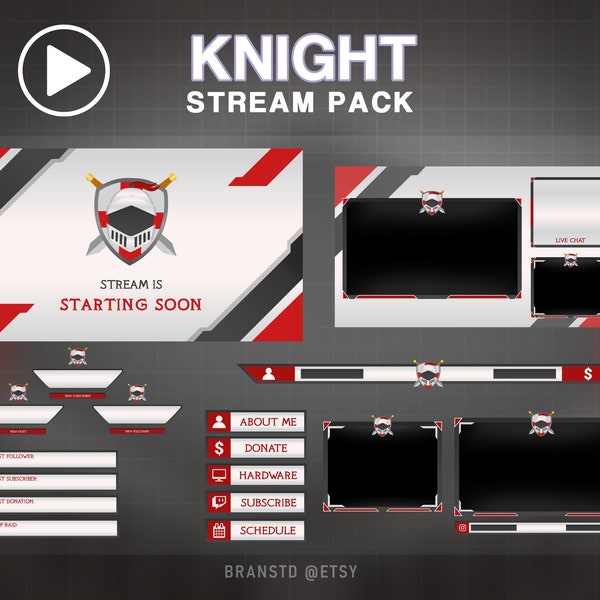 Knight Twitch Overlay - Etsy
