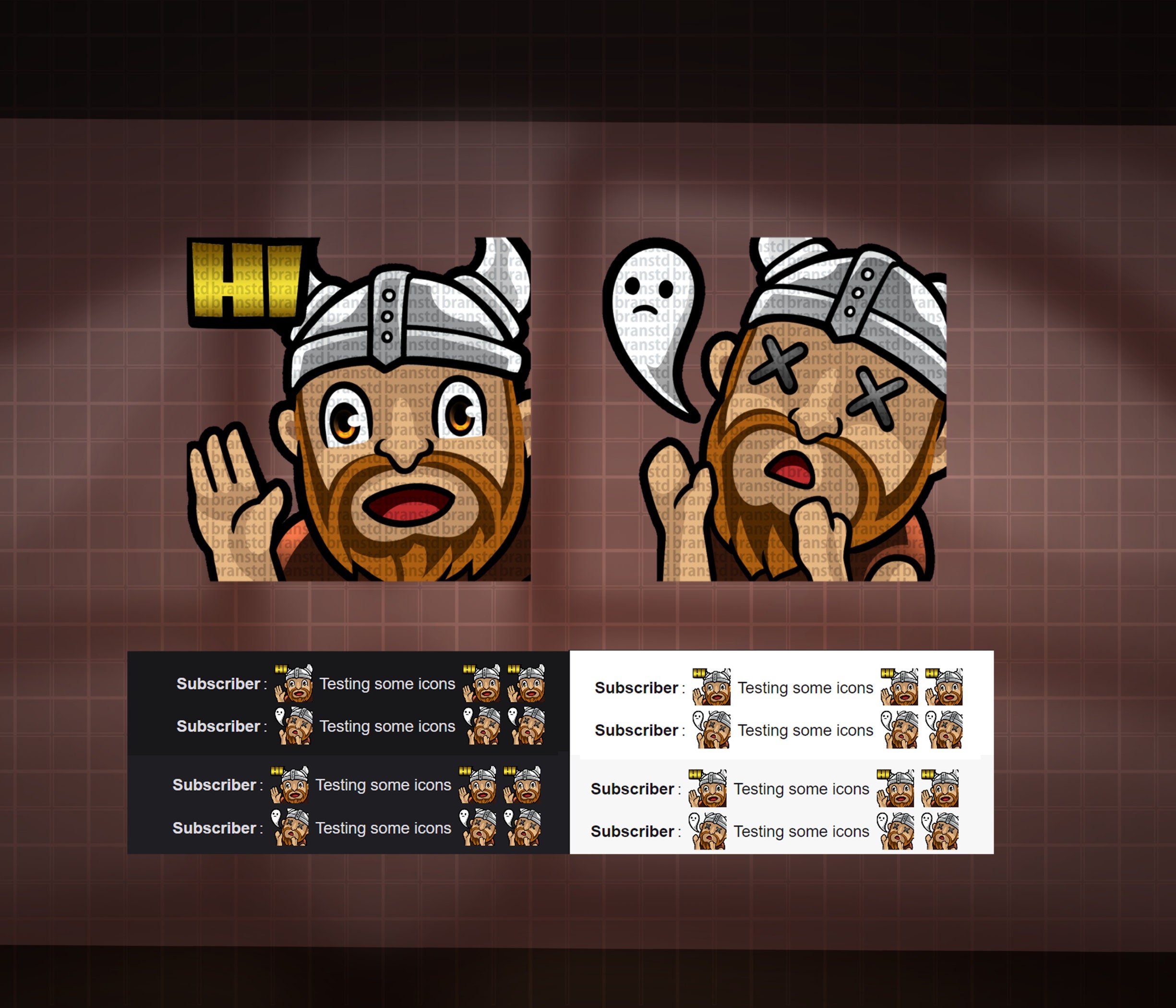 8x Viking Twitch Emotes - Viking Twitch Emotes - Warrior Twitch Emotes ...