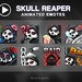 8X ANIMATED Skull Reaper Twitch Emotes - ANIMATED Twitch Emotes - Etsy