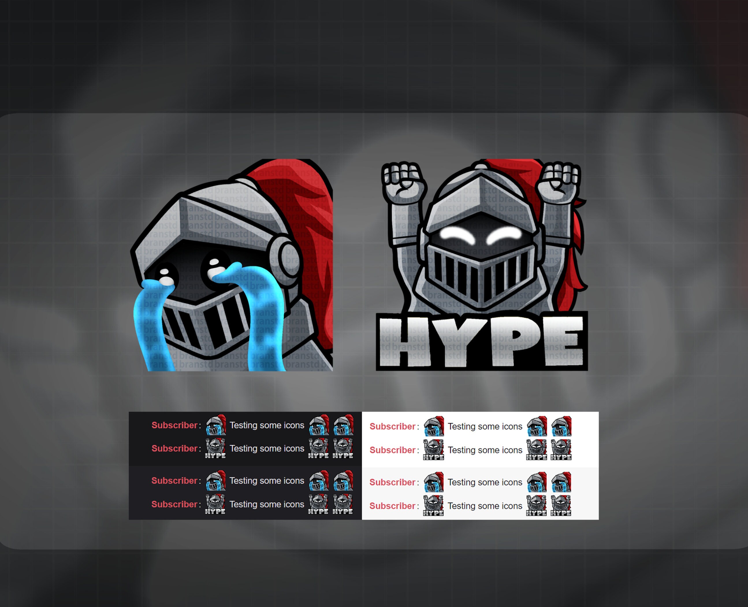 8x Knight Twitch Emotes - Crusader Twitch Emotes - Warrior Twitch ...