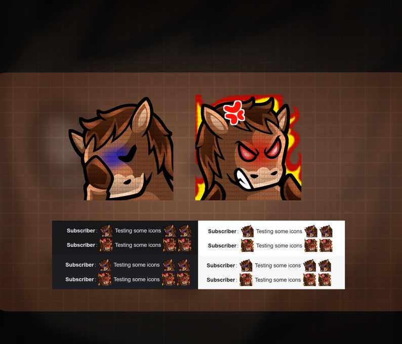 6x Horse Emotes Horse Twitch Emotes Twitch Emotes - Etsy