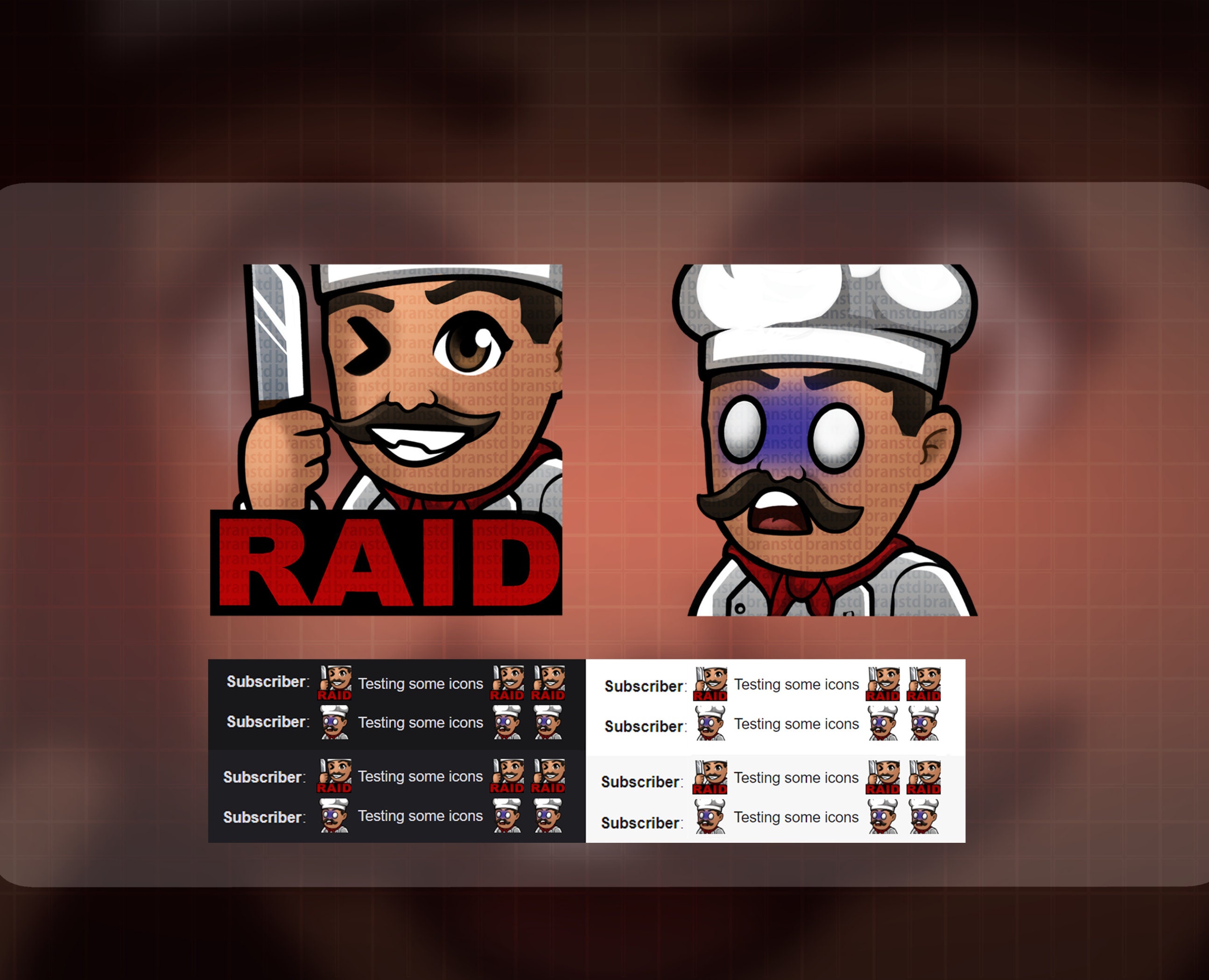 8 X Chef Twitch Emotes Cook Twitch Emotes - Etsy