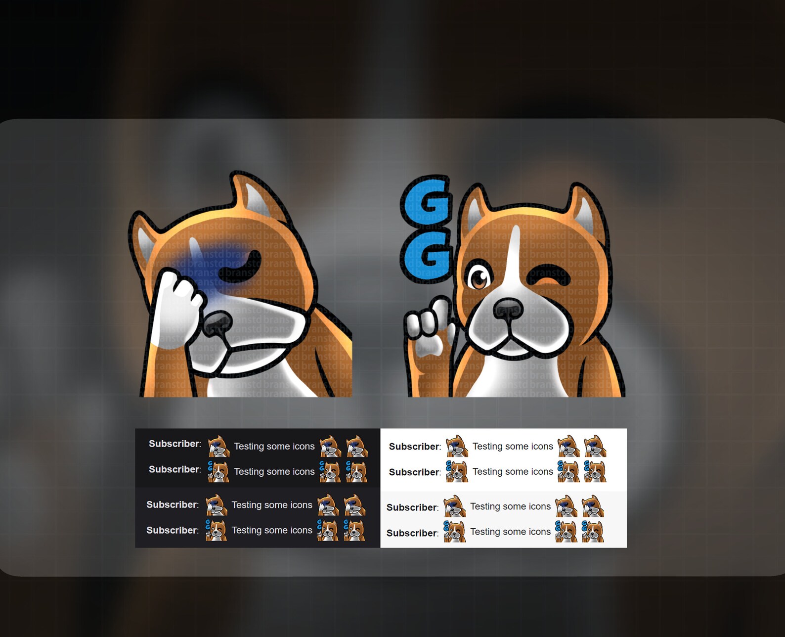 8 X Dog Twitch Emotes Pitbull Twitch Emotes - Etsy