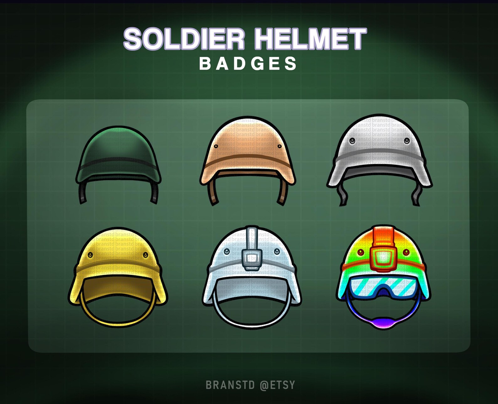 Soldier Twitch Badges: Military Stream Badges - Etsy