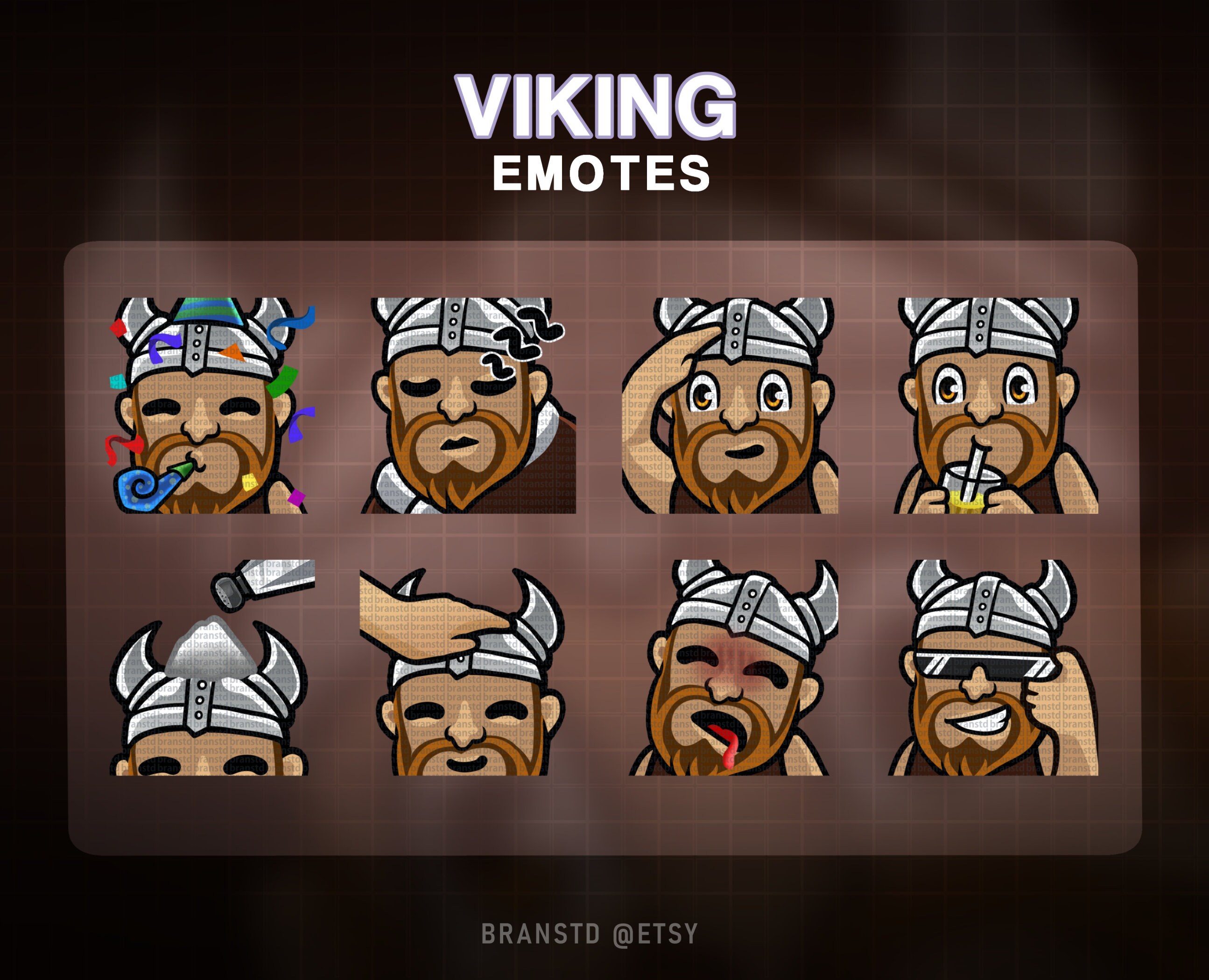 8x Viking Twitch Emotes Viking Twitch Emotes Warrior Twitch Emotes - Etsy
