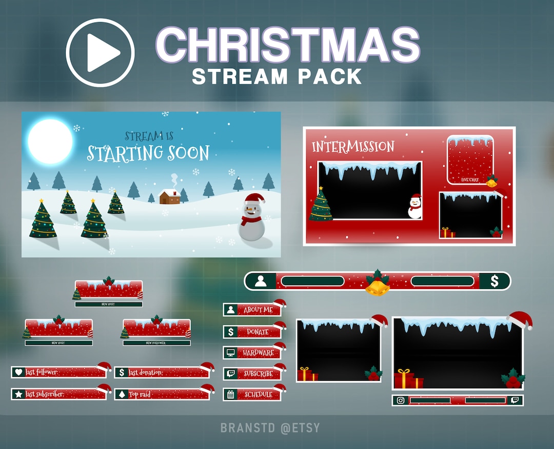 Christmas Stream Pack - Stream Package - Winter Screens - Christmas ...