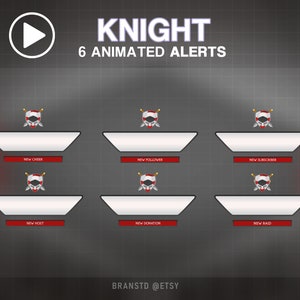 Knight Stream Pack - Stream Package - Knight Screens - Knight Twitch ...