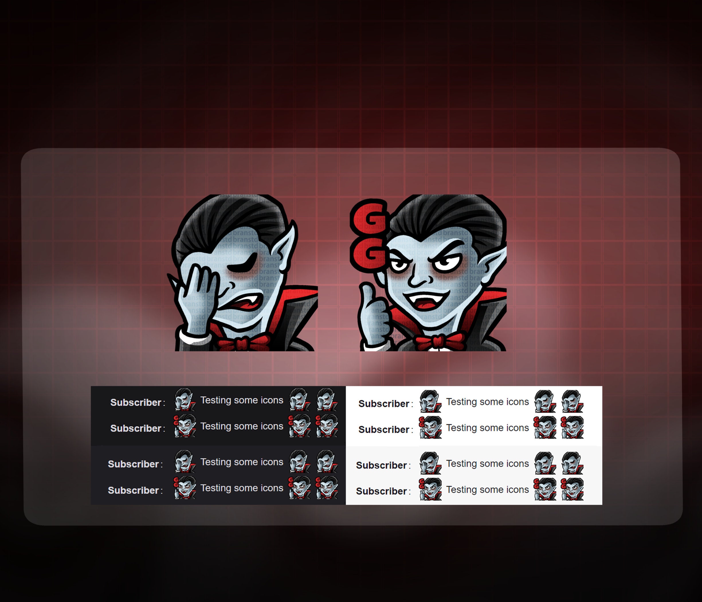 8x Vampire Twitch Emotes Vampire Twitch Emotes Vampire Twitch Emotes - Etsy