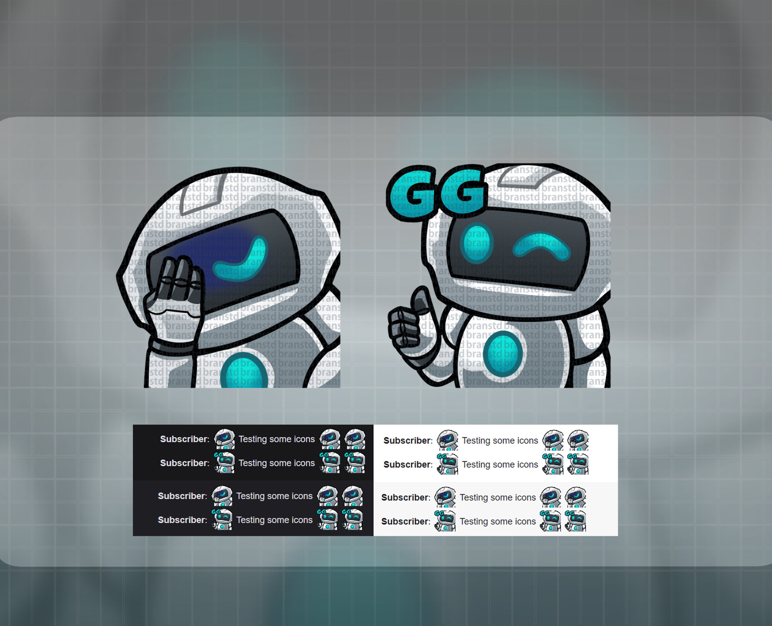 8 X Robot Twitch Emotes Cyborg Twitch Emotes - Etsy Ireland